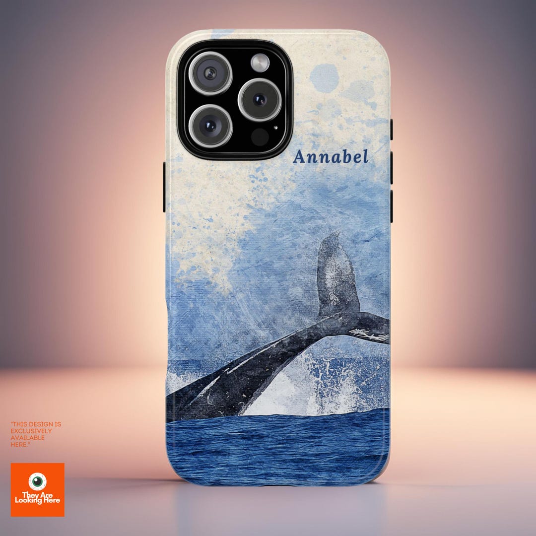 Heart of the Ocean Whale Phone Case Whale, Phone Case, Ocean, Sea, Blue ...