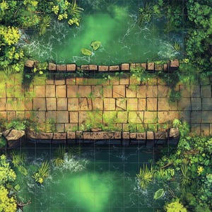 Dnd Swamp Bridge Battlemap - Etsy