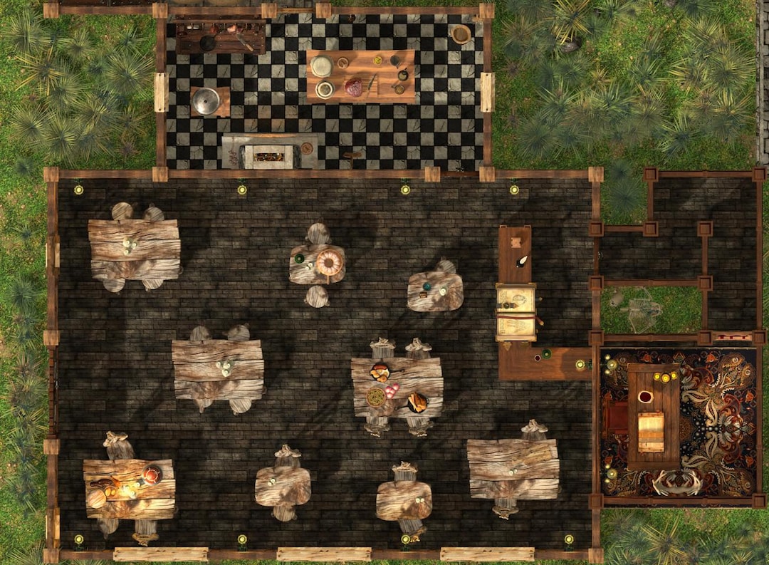 Dnd Bandit's Tavern Digital Map - Etsy
