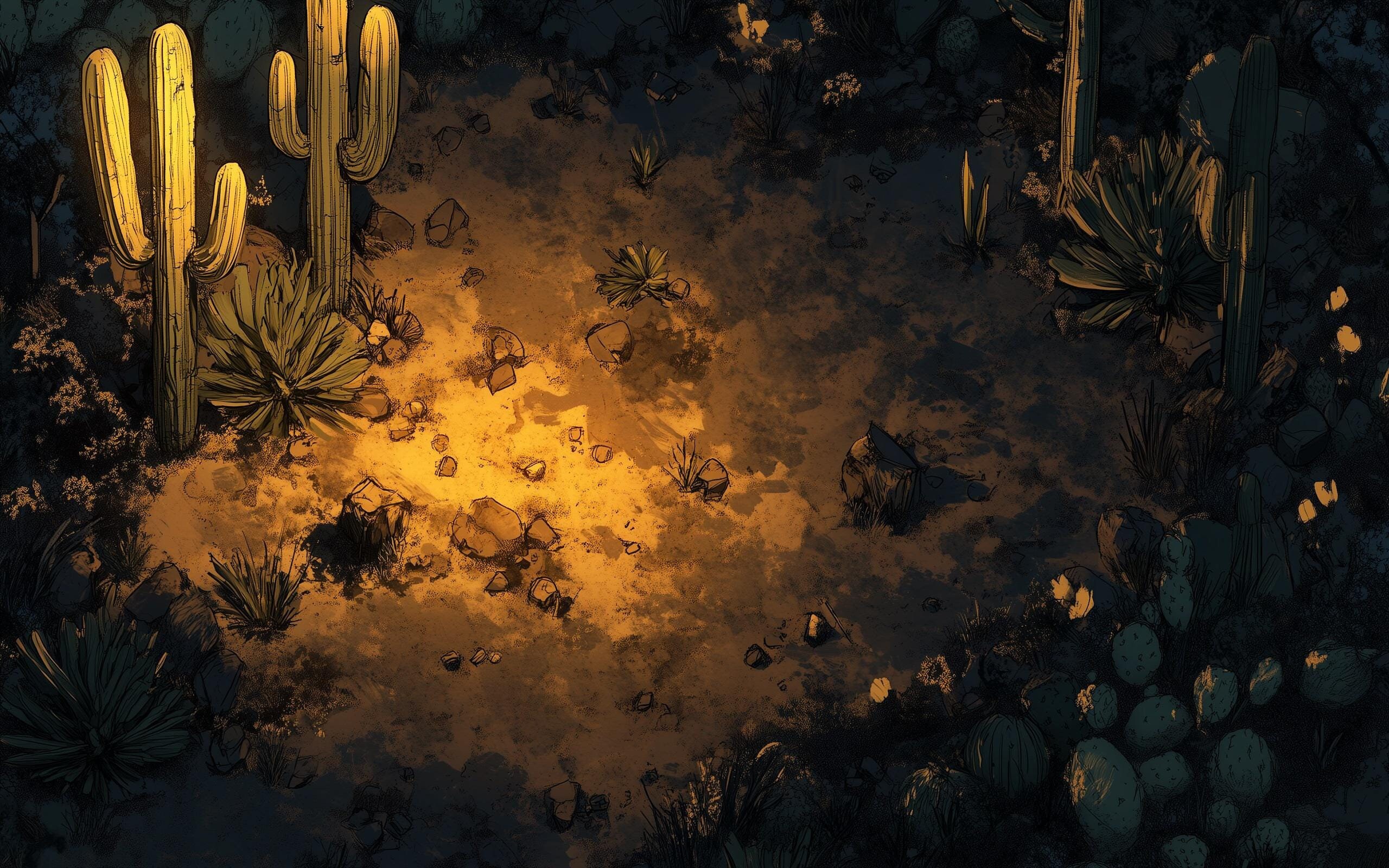 Dnd Night Desert Battlemap - Etsy