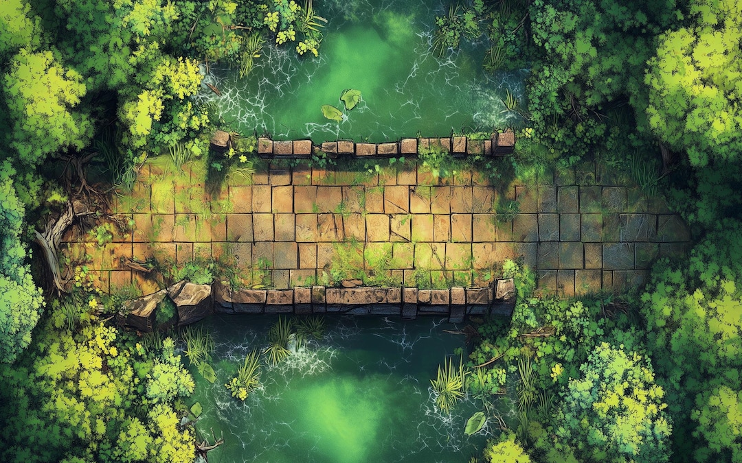 Dnd Swamp Bridge Battlemap - Etsy