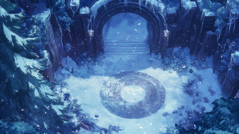 Dnd Snow Arena Battlemap - Etsy