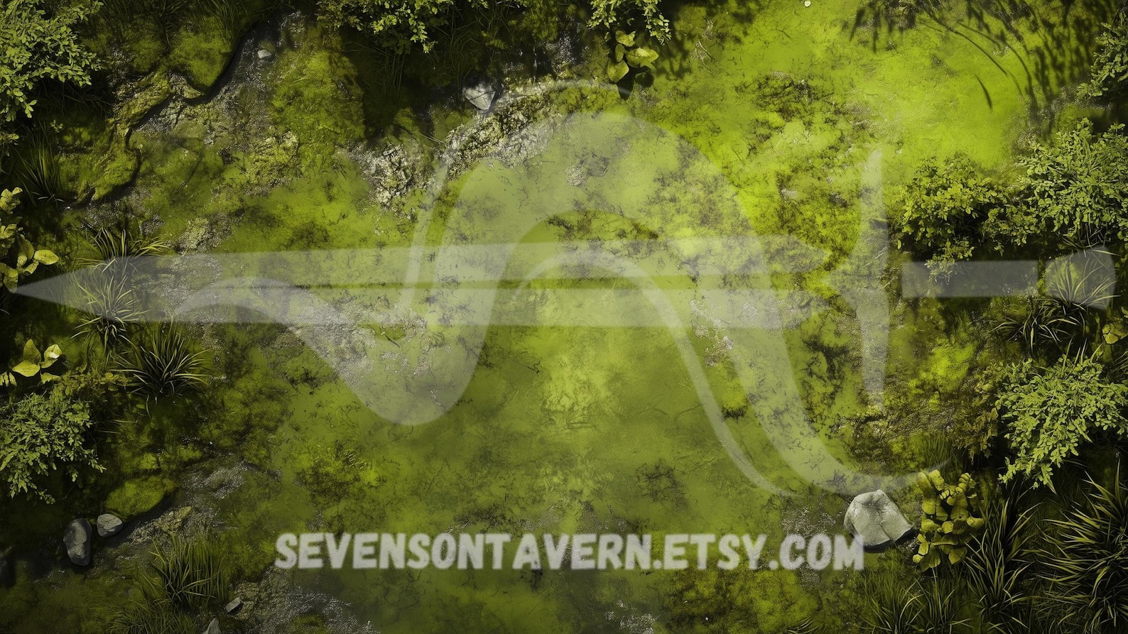 D&D Marsh Digital Map RPG Battle Map for Virtual Tabletop VTT - Etsy