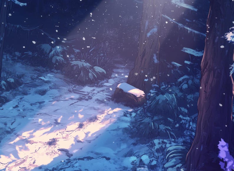 Dnd Snow Path Battlemap - Etsy