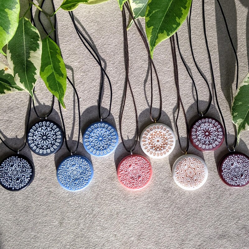 Polymer Clay Pendant - Etsy