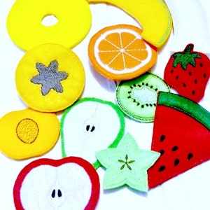 Felt Play Food Pretend Food Play Kitchen Food Vegetarian Fruit 11 ...