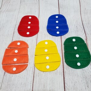 Color and Size Sequencing Matching the Colors on the Cards Busy Bag ...