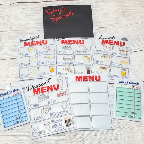 Pretend Play Restaurant Set Preschool Kids Activities - Etsy