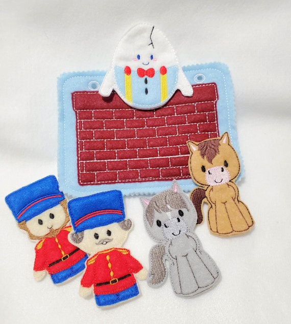 Humpty Dumpty quiet book Finger Puppet Set for story book time ...