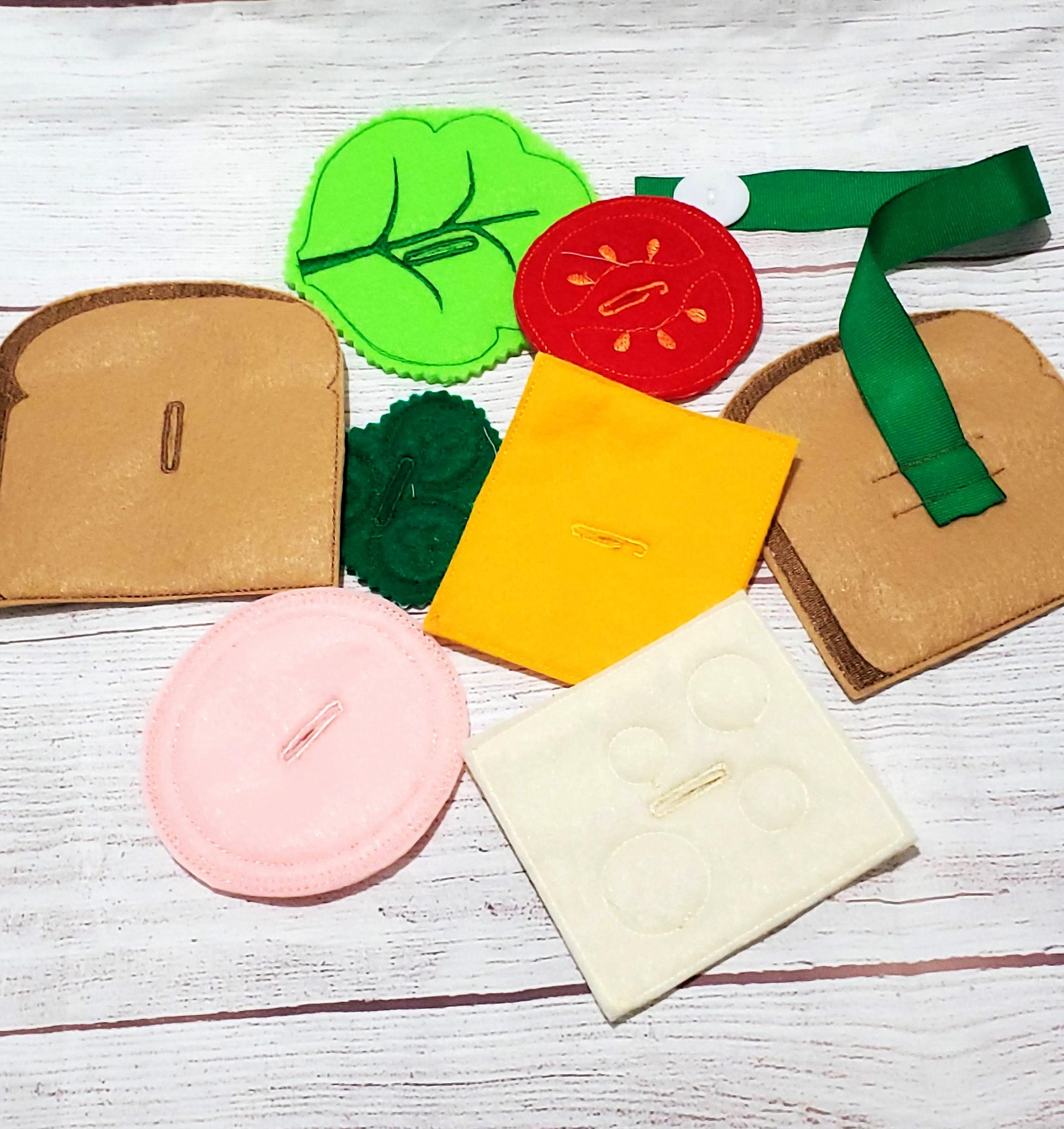 Felt Sandwich Button Snake Reguler Set Busy Bag or Quiet Book Project ...