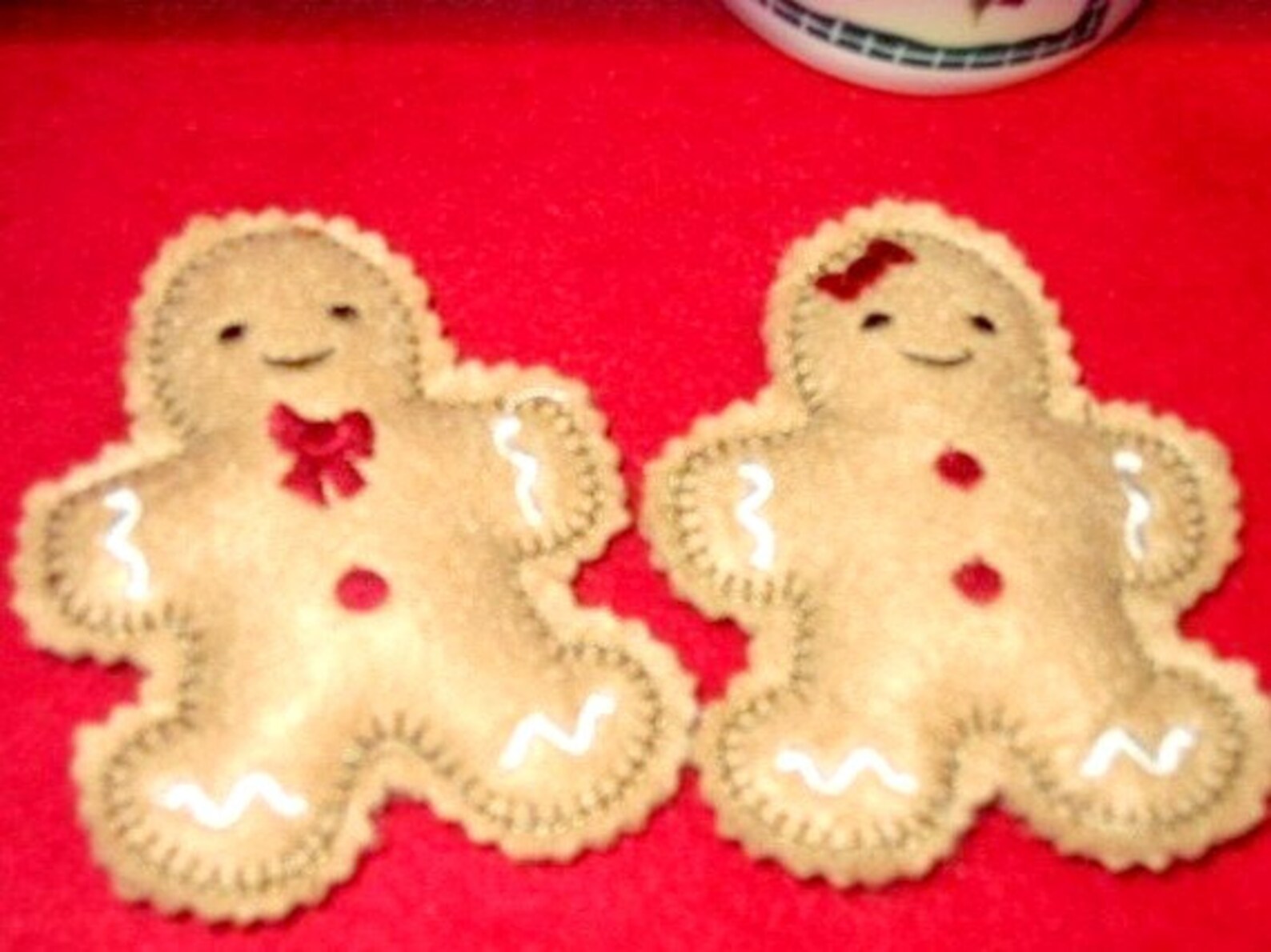 Christmas Boy and Girl Gingerbread Cookies Set of 2 Dolls One | Etsy