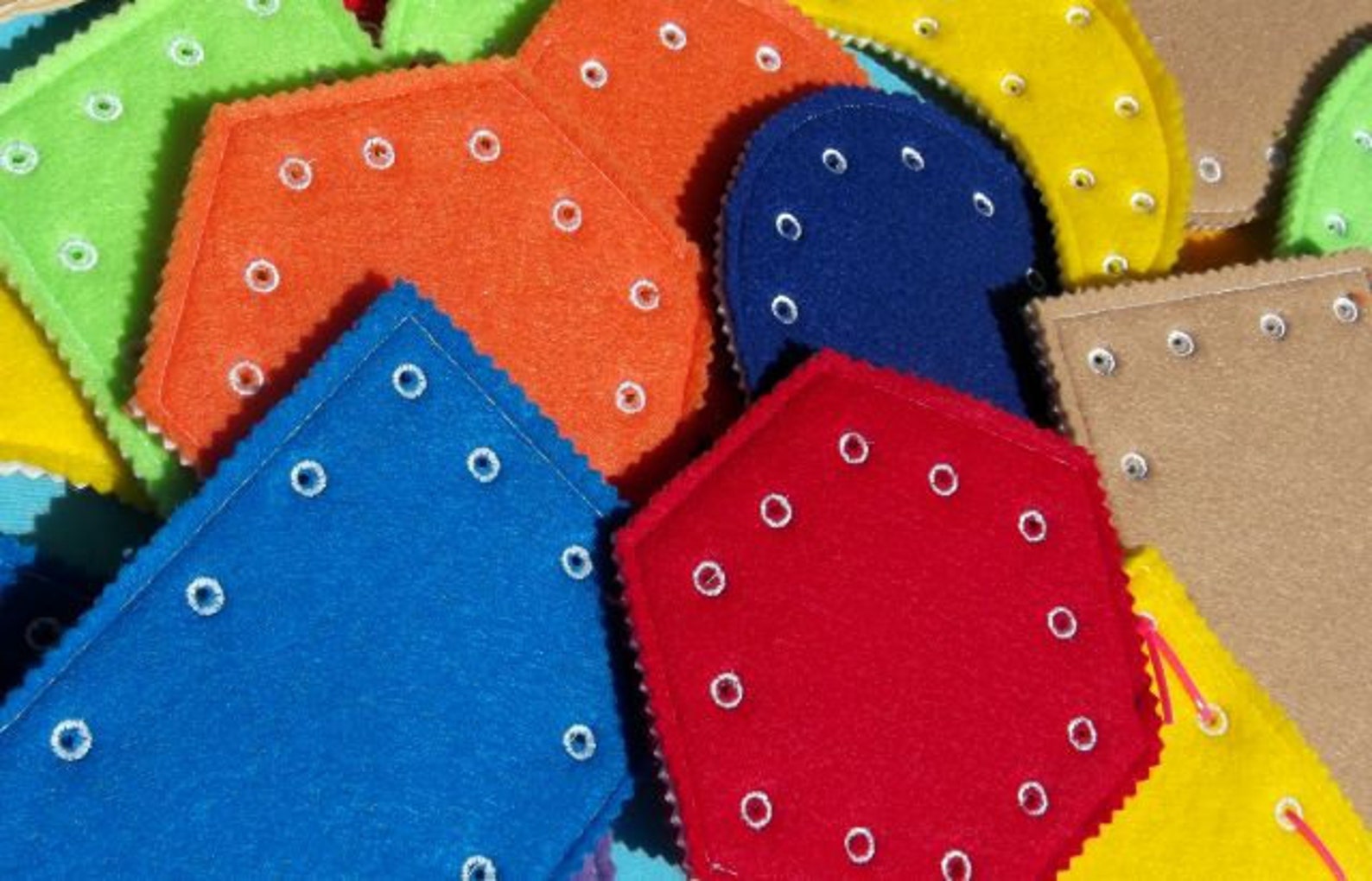 Lacing Shape Cards Sewing Cards Learn to Sew Busy Toy - Etsy