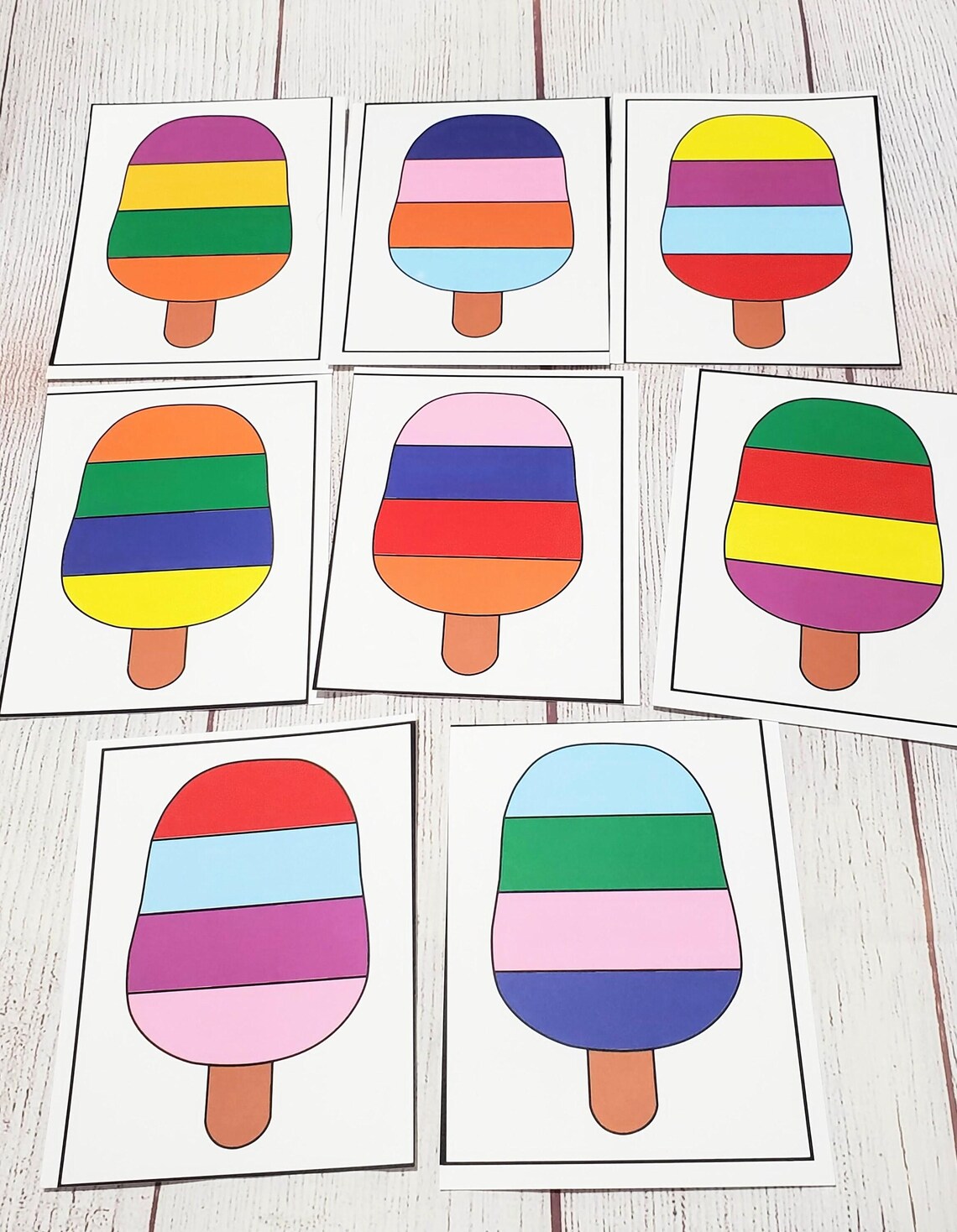 Color and Size Sequencing Matching the Colors on the Cards Busy Bag ...