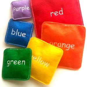 Stacking Word Color Game-educational Learning Game Busy Bags - Fine ...