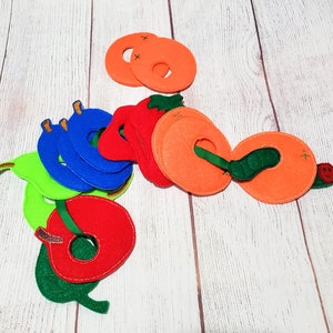 Hungry Caterpillar Felt Story Snake Game Develop Fine Motor Skills ...