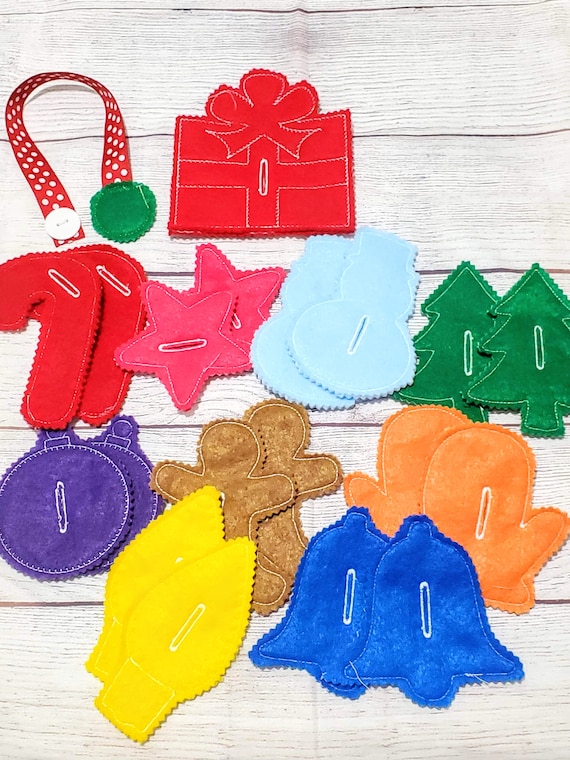 Christmas Felt button snake - stocking stuffer - Christmas activity ...