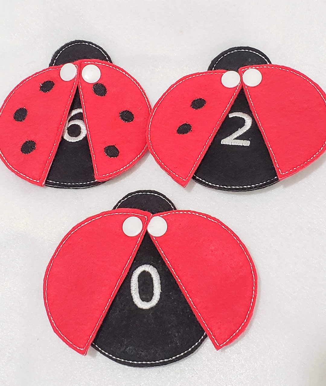 Lady Bug Counting Game, Toddler Busy Bag, Fabric Activity Addition Game ...