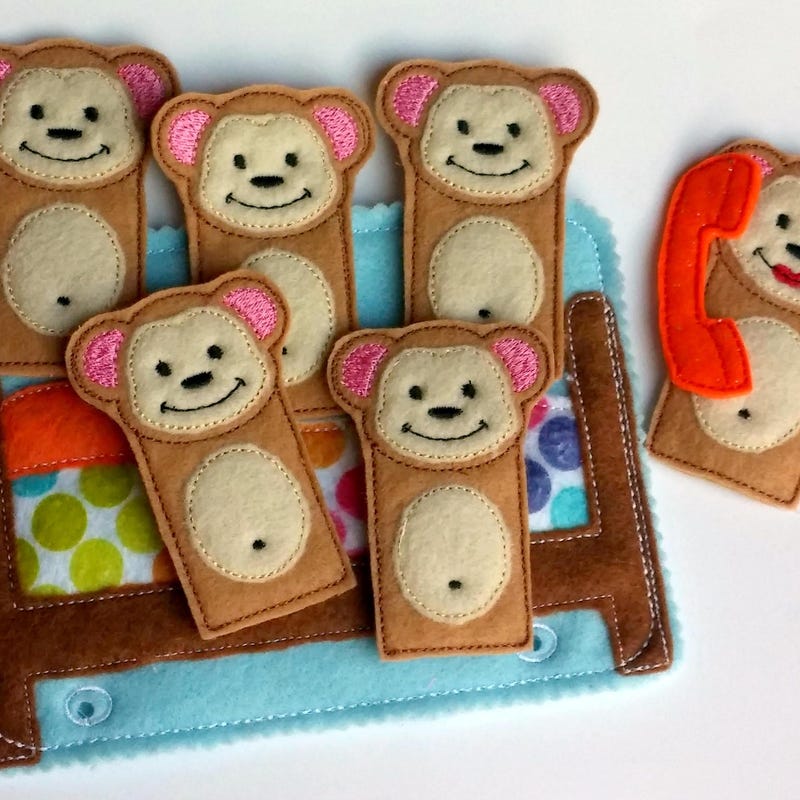 5 Little Monkeys - Etsy