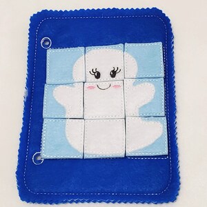 Quiet Book Page for Toddlers Ghost Puzzle With 9 Pieces - Etsy