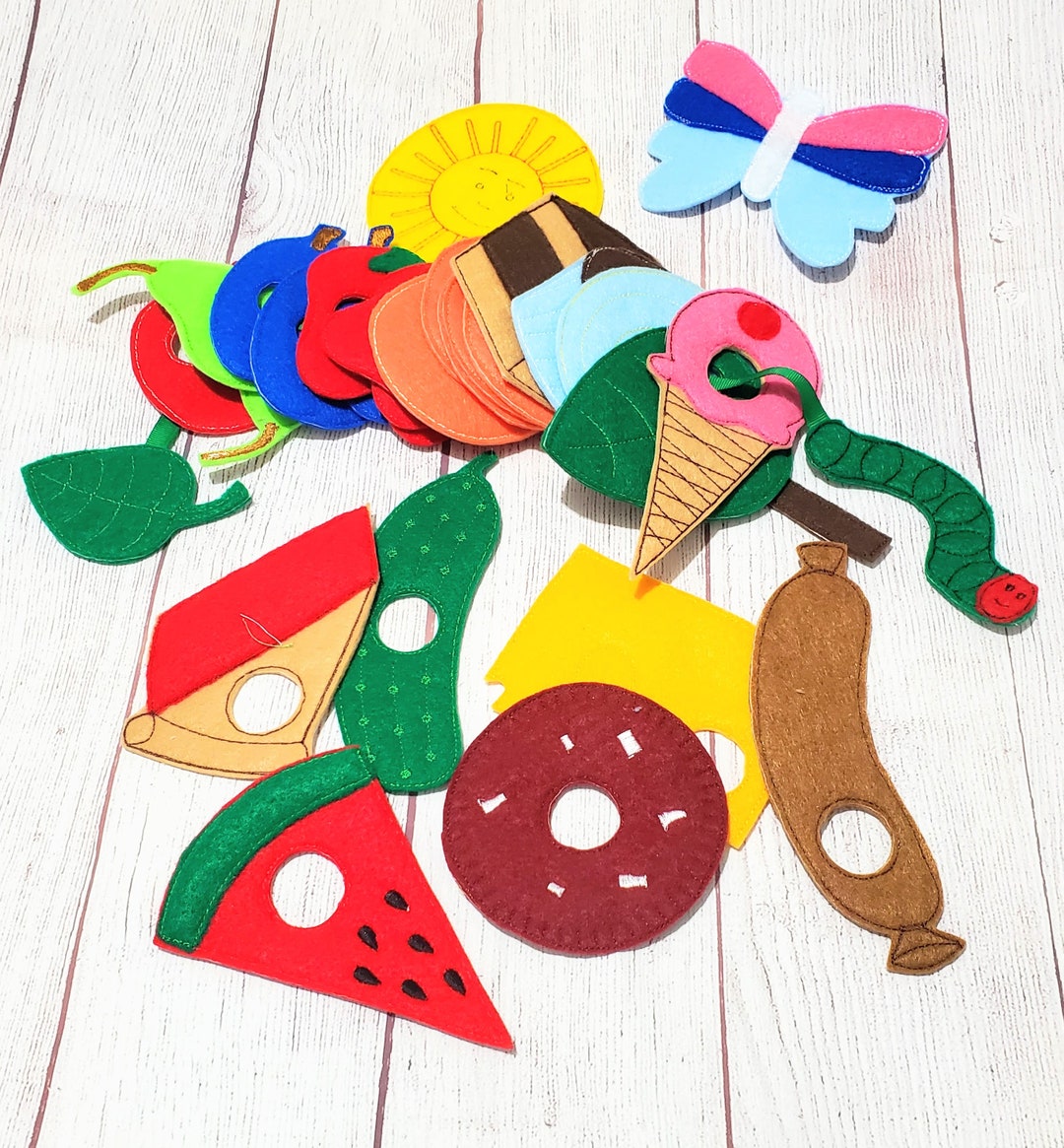 Hungry Caterpillar Felt Story Snake Game Develop Fine Motor Skills ...