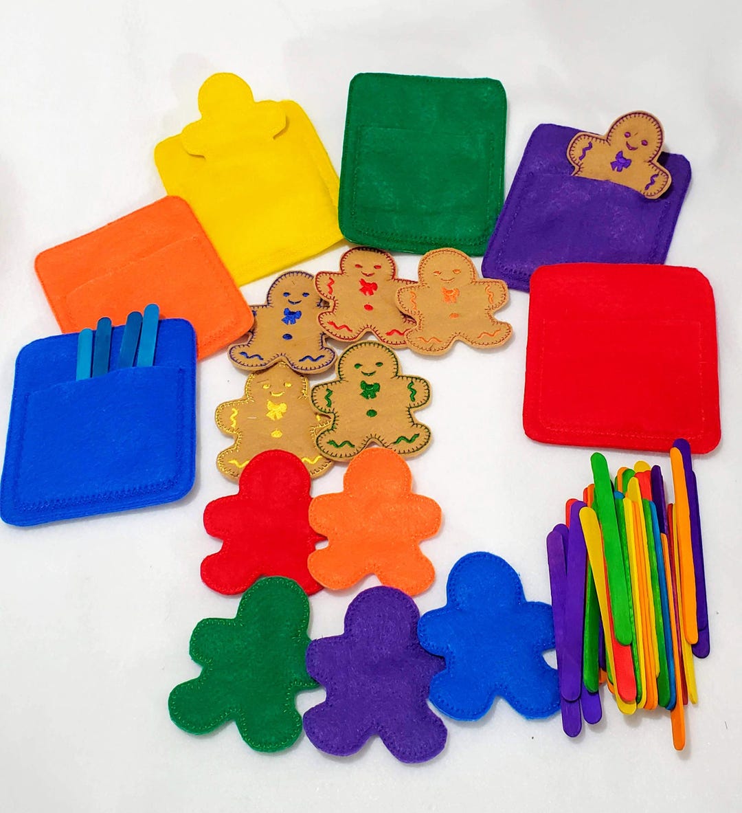 Color Sorting Busy Bag With Pocket Shapes for Preschoolers and ...