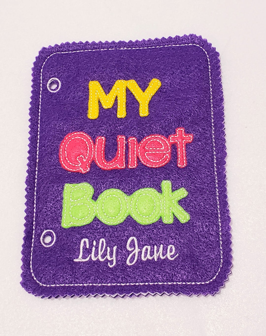Personalized Felt Quiet Book Cover - Toddler Quiet Book - Quiet Book ...