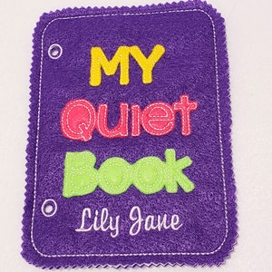 Personalized Felt Quiet Book Cover - Toddler Quiet Book - Quiet Book ...