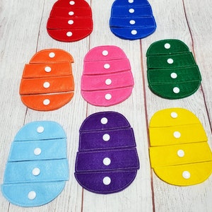 Color and Size Sequencing Matching the Colors on the Cards Busy Bag ...