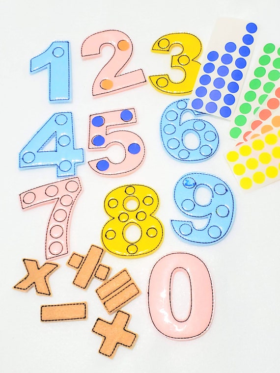Learning Numbers 0-9 Counting Game, Vinyl covered math game Toddler ...