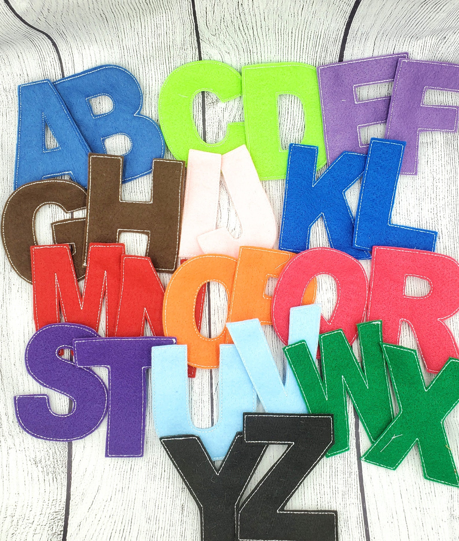 Felt Alphabet Letters Set of 26 Capital Letters A to Z - Etsy
