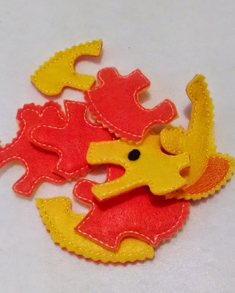 Yellow Chick Felt Puzzle Game Perfect for Party Favors | Etsy