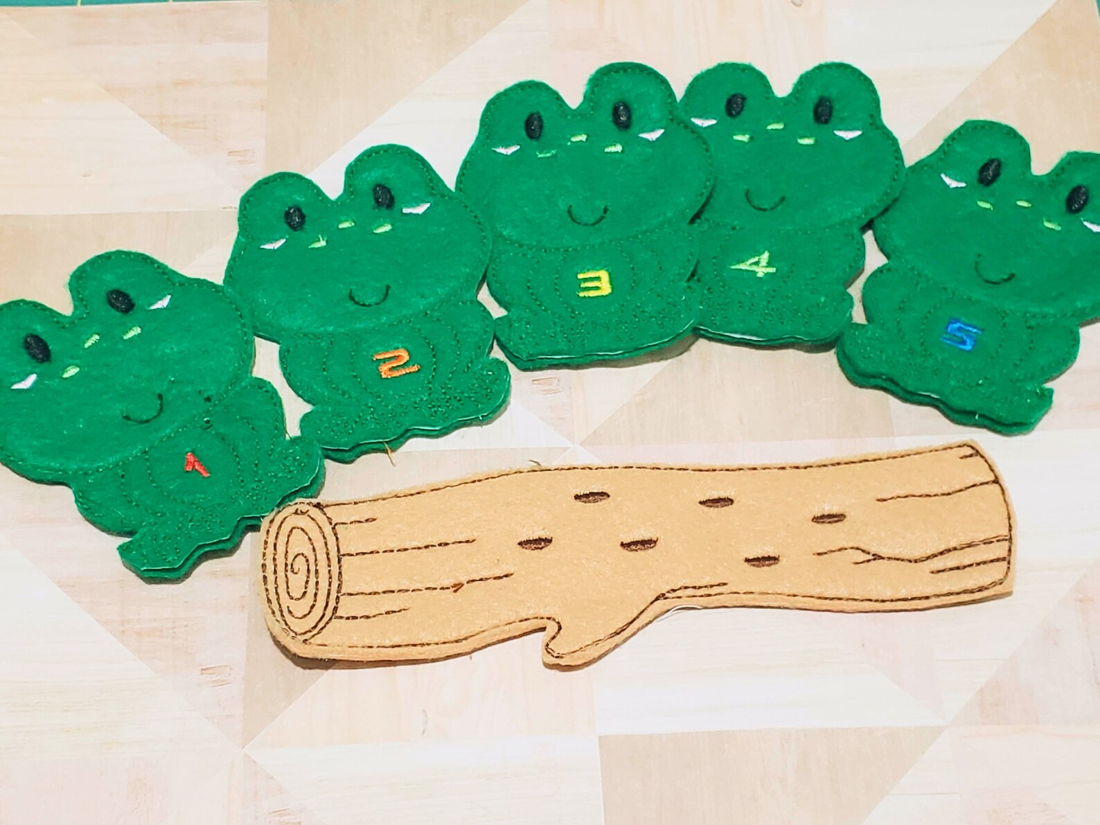 Busy Book 5 Little Speckled Frog Finger Puppets Quiet Book - Etsy