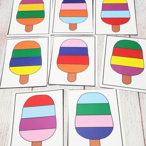 Color and Size Sequencing Matching the Colors on the Cards Busy Bag ...