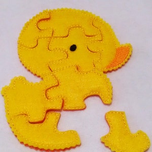 Yellow Chick Felt Puzzle Game Perfect for Party Favors - Etsy