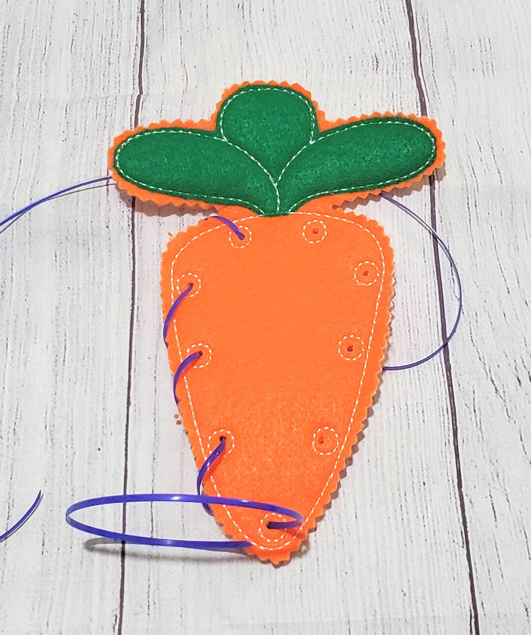 Easter Carrot Lacing Card Educational Learning Toy for Fine Motor ...