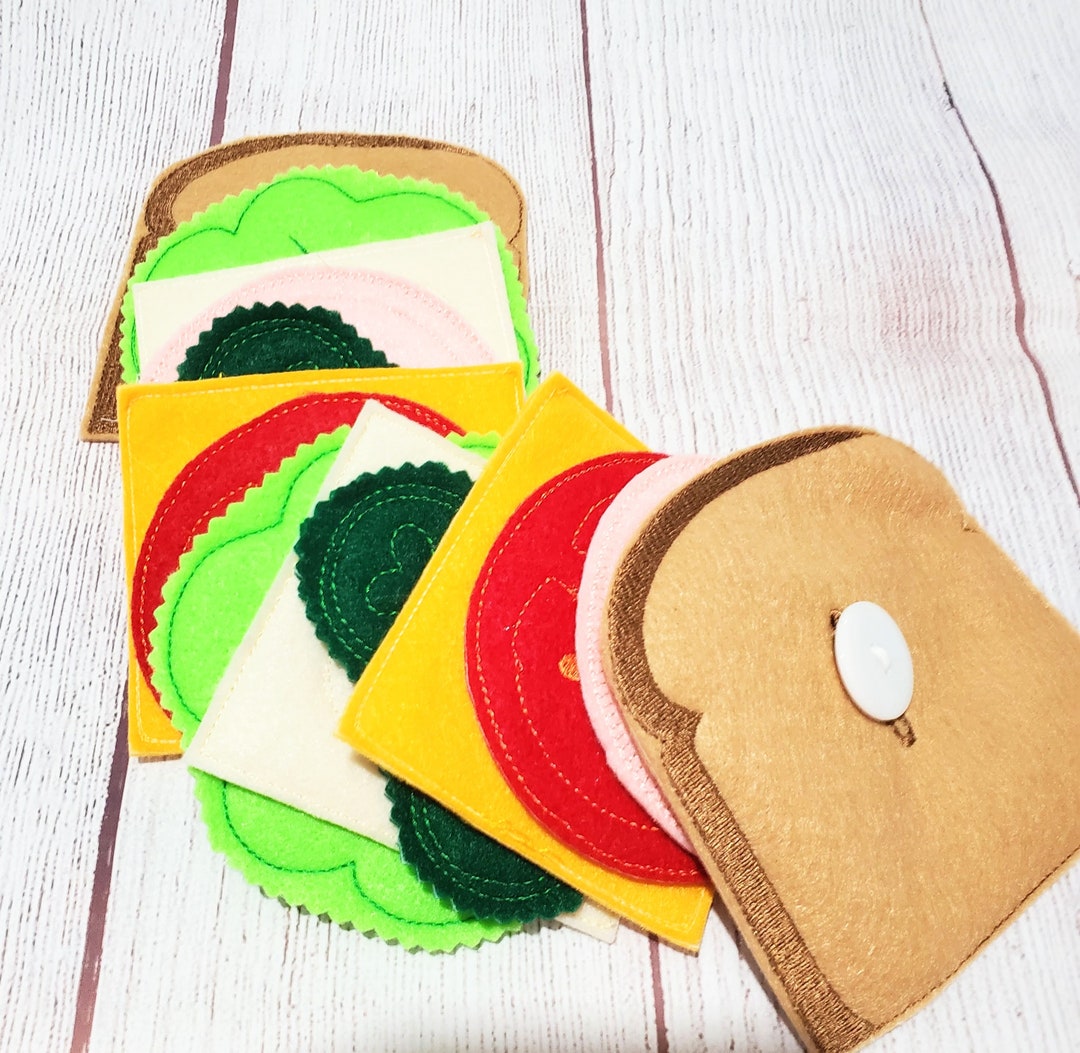 Felt Sandwich Button Snake Deluxe Set Busy Bag or Quiet Book Project ...