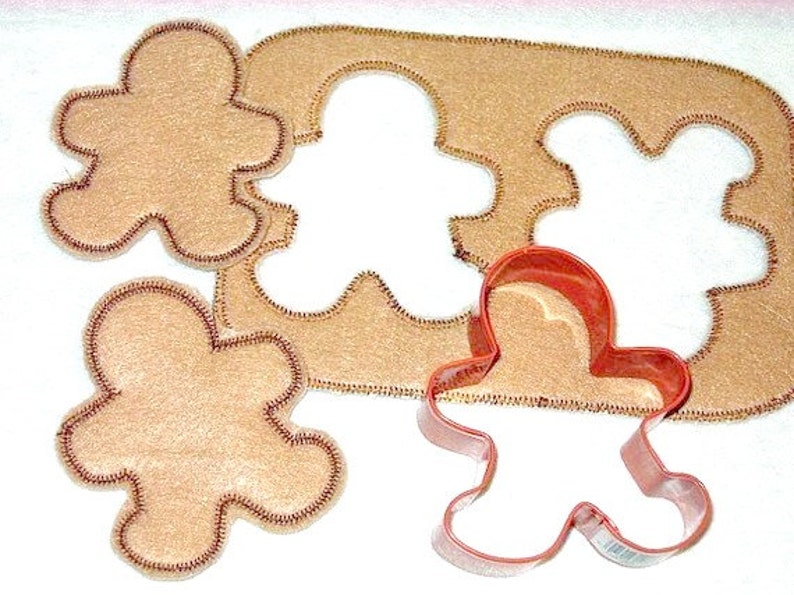 Christmas Gingerbread Cookie Set Includes Cookie Dough 2 Felt - Etsy