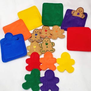 Color Sorting Busy Bag With Pocket Shapes for Preschoolers and ...