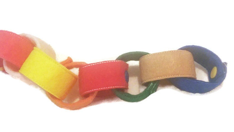 Felt Snap or Button Chains Set of 10 Loops Busy Bags Perfect - Etsy