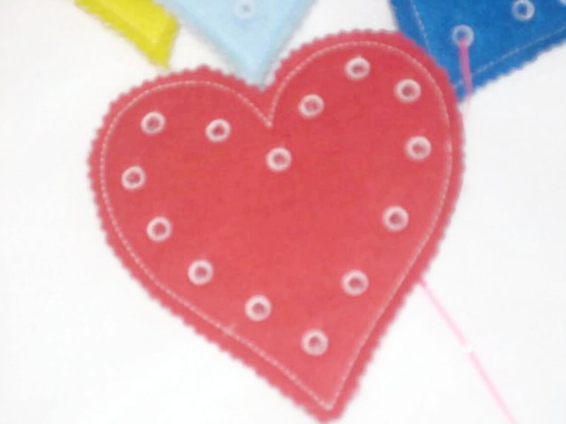 Heart Lacing Card Learning Activity Party Favor Sewing - Etsy