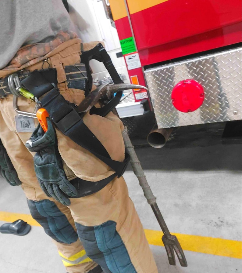 Heavy Duty Firefighter Tool Clip for Bunker Pants - Holds Halligan, Axe ...