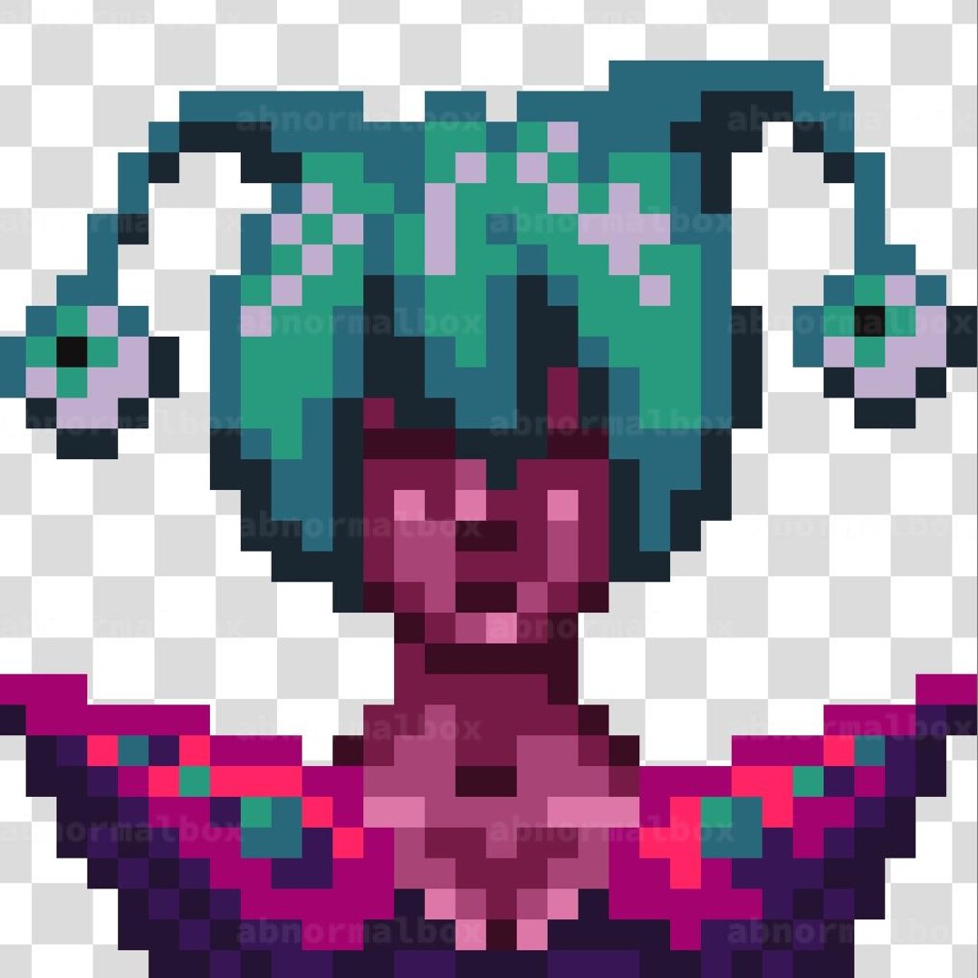 Pixel Art Portrait of Weird Little Humanoid Creature With Eye Stalks - Etsy