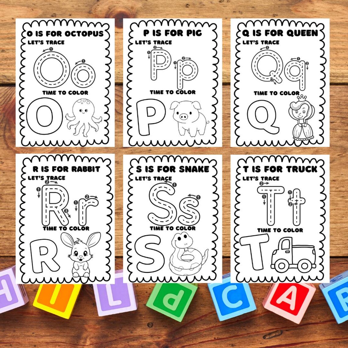 ABC Color & Trace Worksheet for Preschoolers and Kindergarteners ...