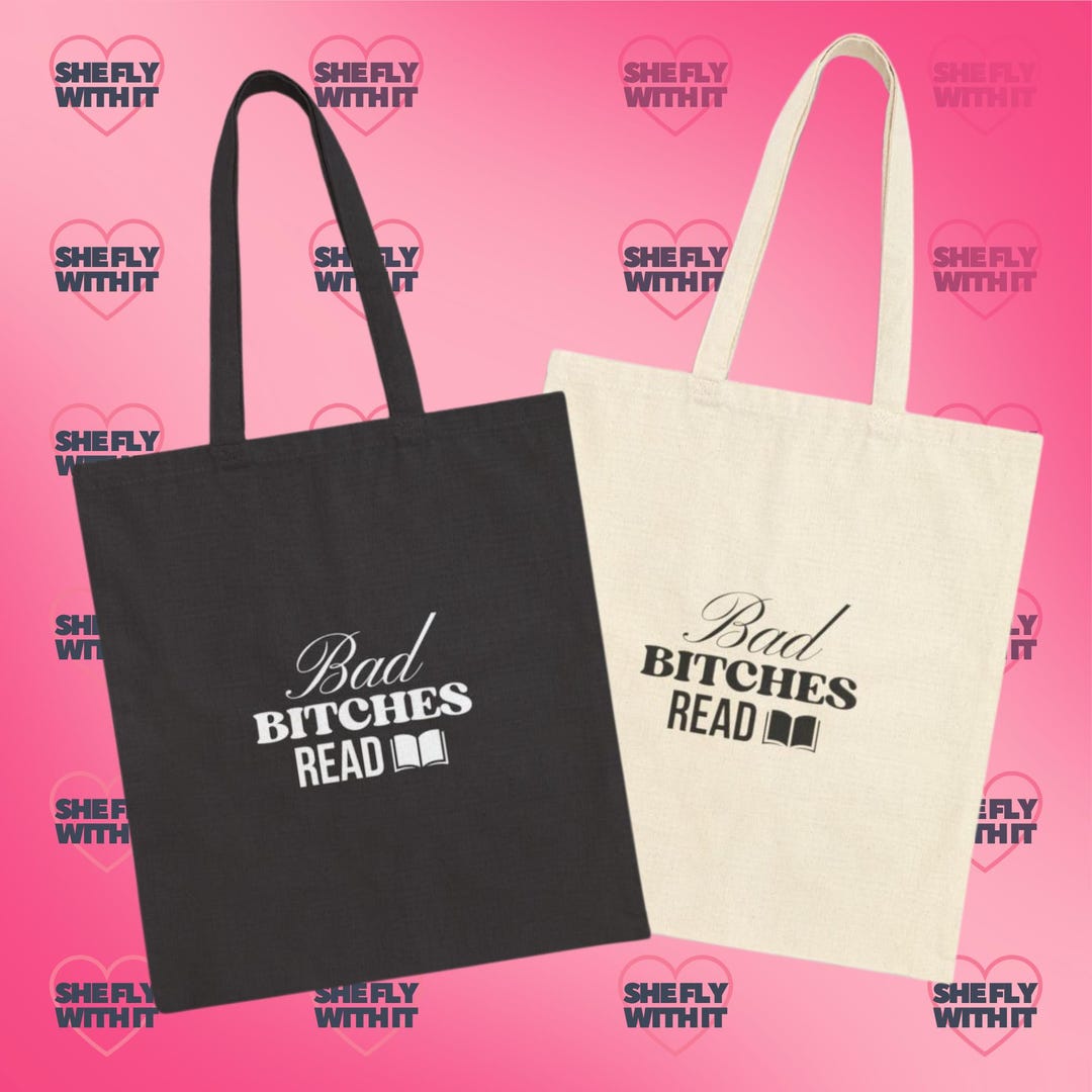 Bad Bitches Read Tote Bag, Gag Gifts for Women, Cute Tote Bags for ...
