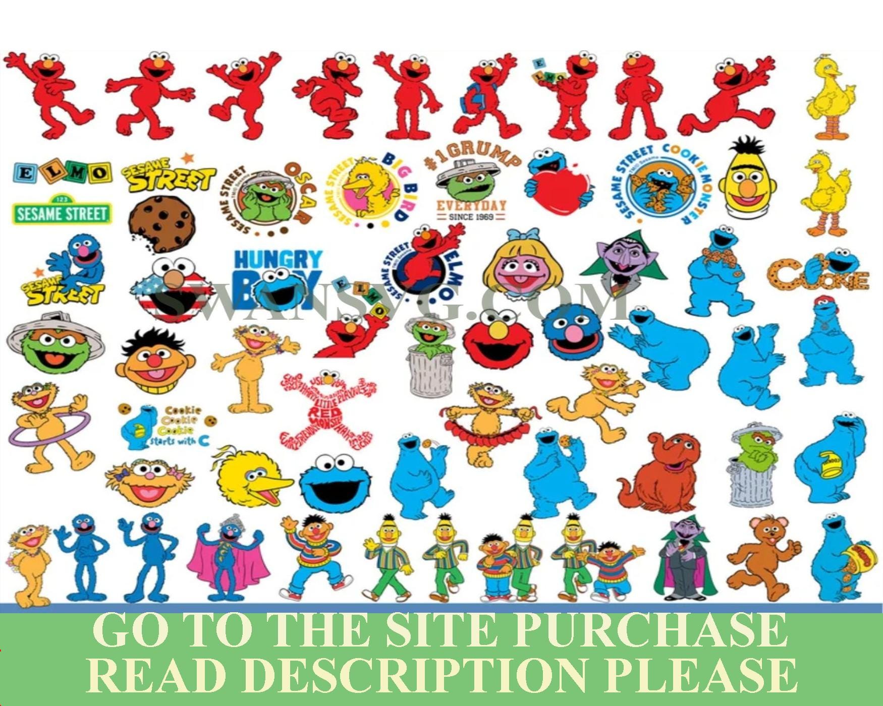 250 Sesam Street Bundle Svg, Puppet Svg, Kids Show Svg, Children TV ...