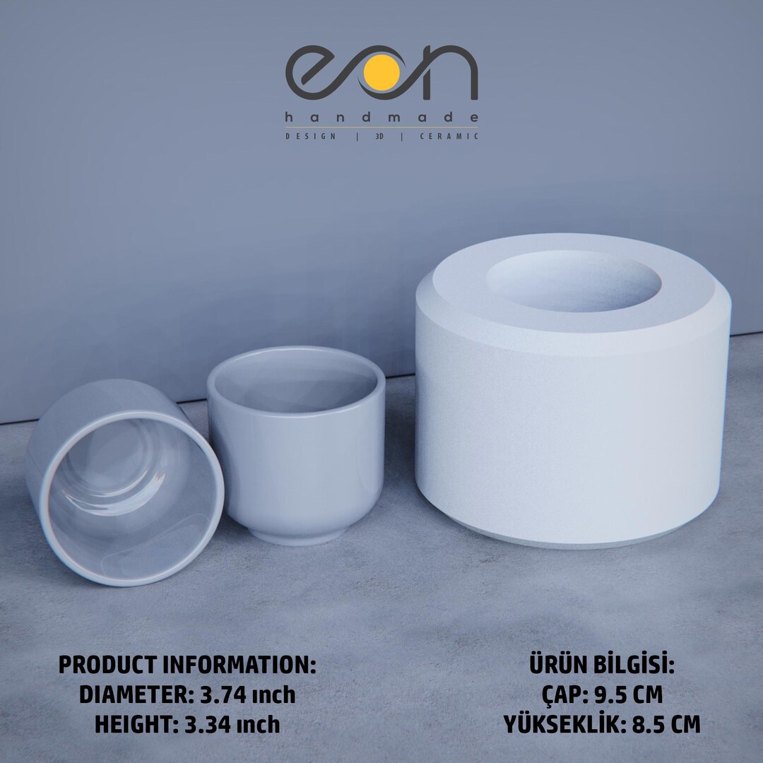 Ceramic Mug Mold, Plaster Mold, Porcelain Mold, Handmade Mold, Mold ...