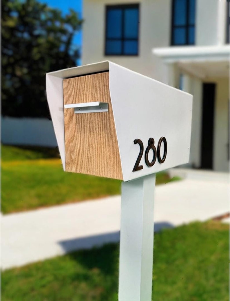 Modern Post Mounted Mailbox - Custom Mailbox - Contemporary - Steel ...