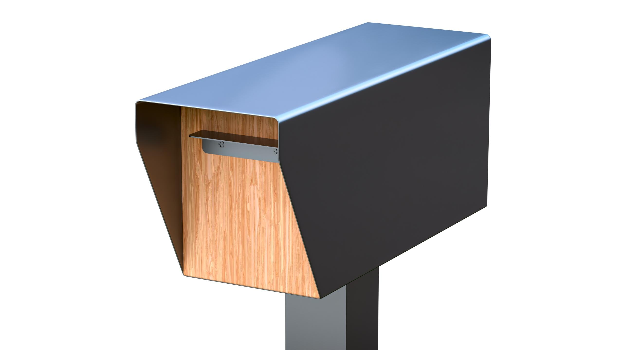 Modern Post Mailbox Post Mount Mailbox, Custom Mailboxes, Contemporary ...