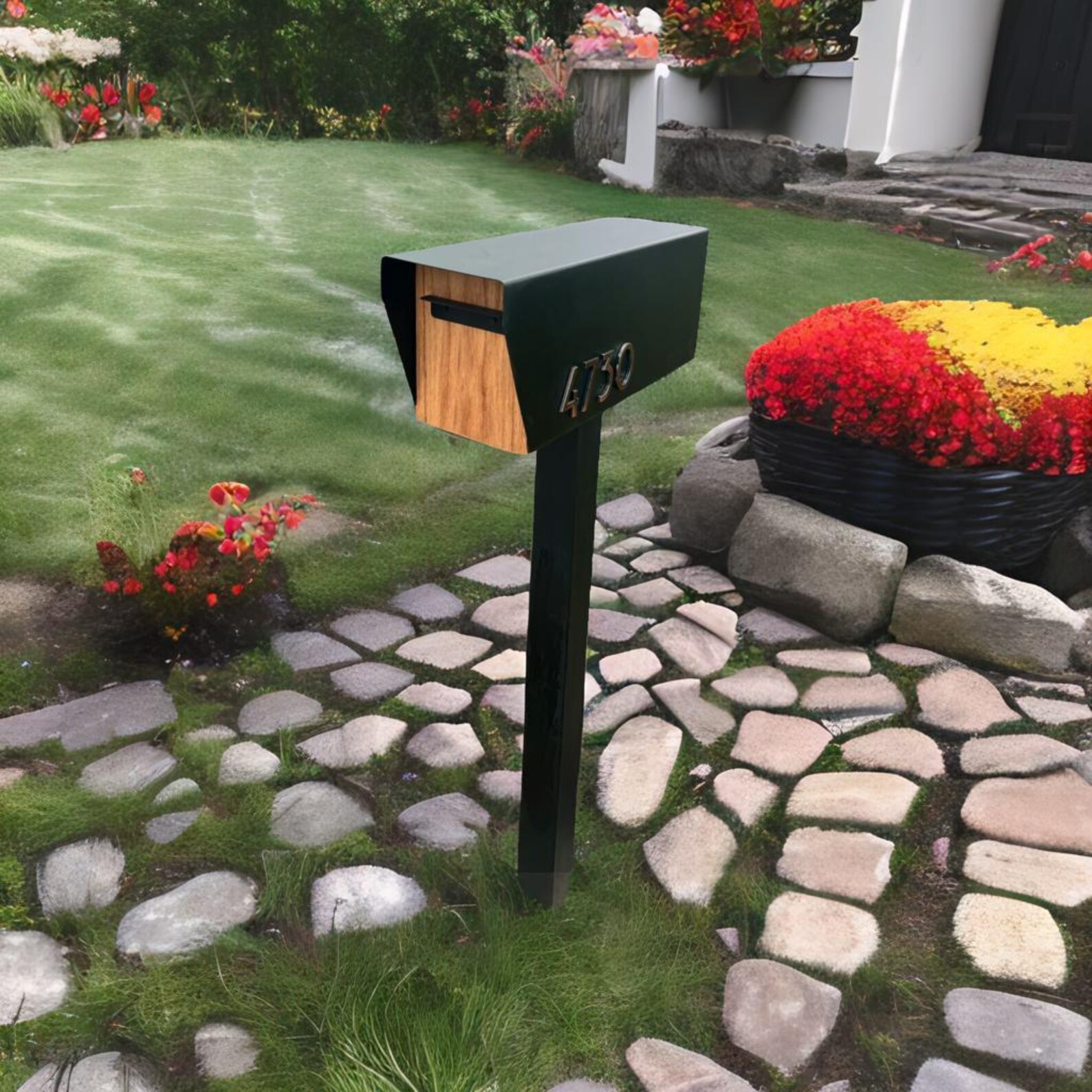 Post-mounted Mailbox - Custom Mailbox - Contemporary - Modern Design ...