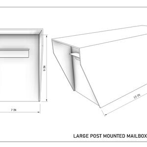 Post-mounted Mailbox - Custom Mailbox - Contemporary - Modern Design ...
